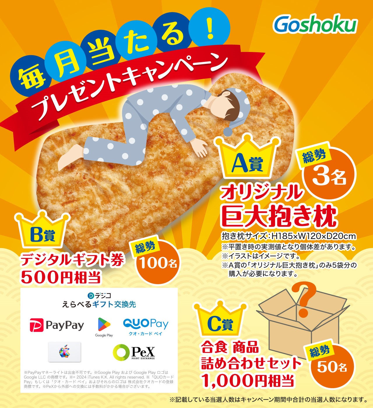 【いかの姿あげ】オリジナル巨大抱き枕が当たるプレゼントキャンペーン | NOVEZO（ノベゾー）